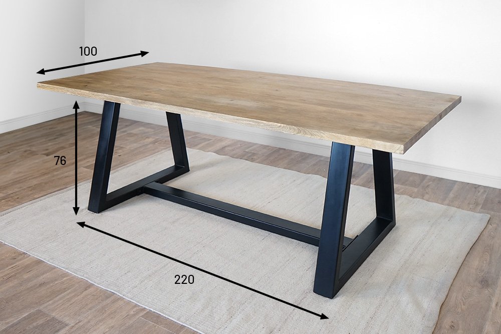 Table en bois massif 220 cm - Aurea